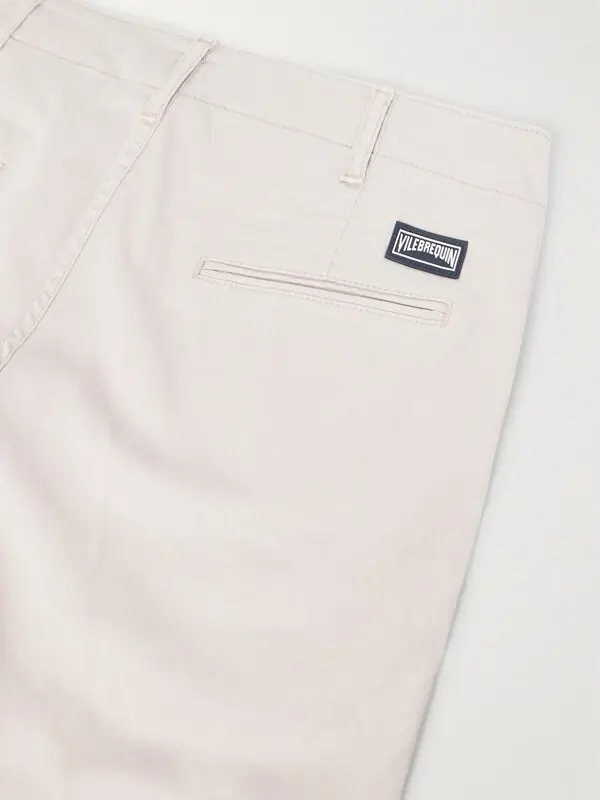 Vilebrequin Ponche Straight-leg Lyocell-blend Gabardine Shorts - Neutrals