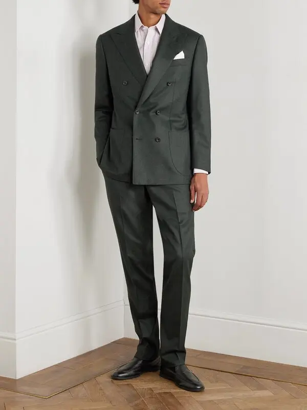 Thom Sweeney Double-breasted Wool Suit