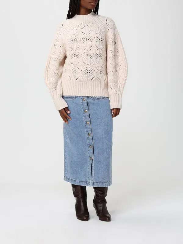 Zimmermann Embroidered Knit Sweater - Beige