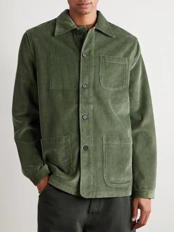 Sid Mashburn Cotton-corduroy Overshirt