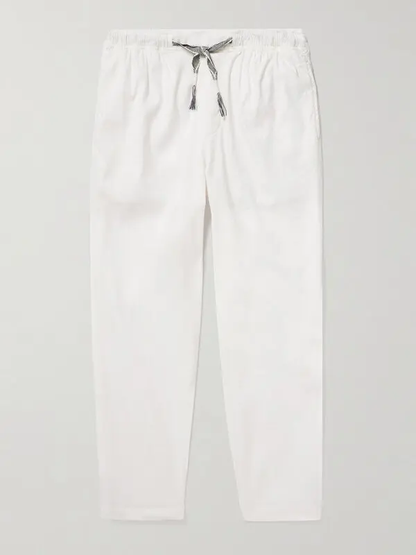 Orlebar Brown Sonoran Tapered Linen-blend Drawstring Trousers - Neutrals