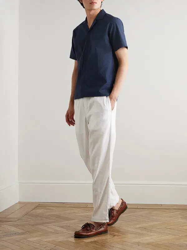 Orlebar Brown Sonoran Tapered Linen-blend Drawstring Trousers - Neutrals