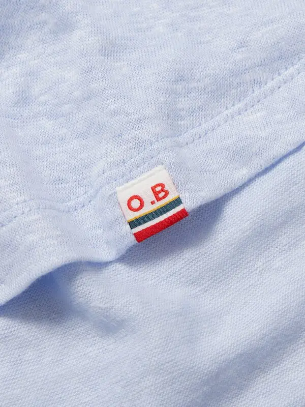 Orlebar Brown Ob-t Slim-fit Linen-jersey T-shirt - Blue