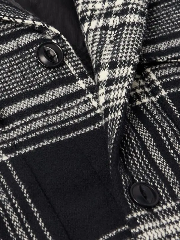 Officine Générale Judas Camp-collar Checked Cotton-flannel Overshirt