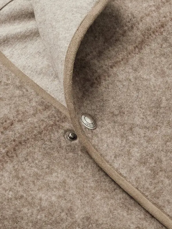 Loro Piana Alta Badia Striped Yak Wool Overshirt