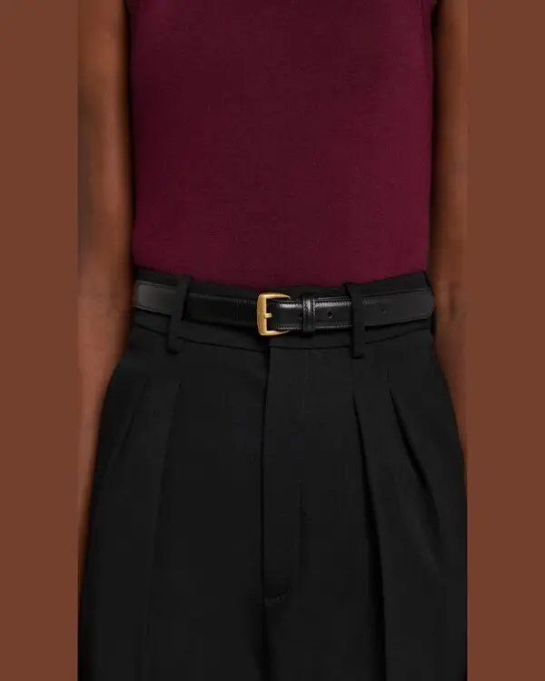 Saint Laurent Thin Leather Belt