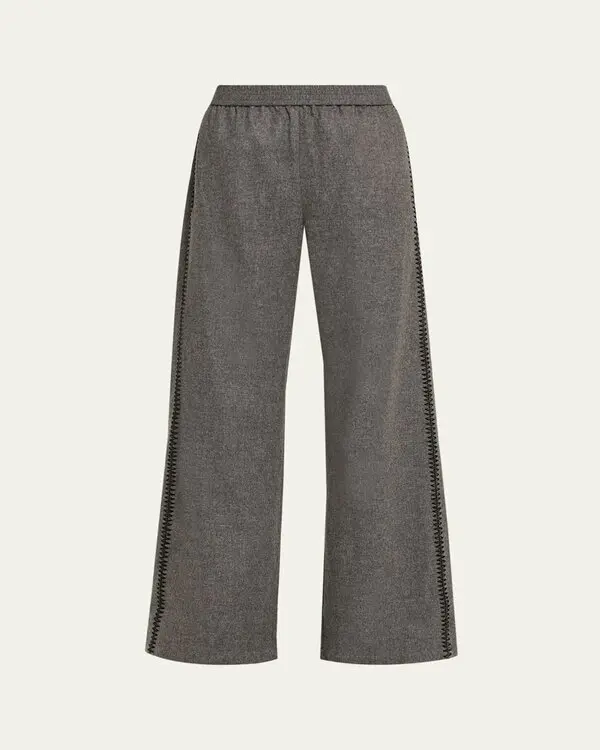 SEBLINE Marocaine Side-stripe Pajama Pants