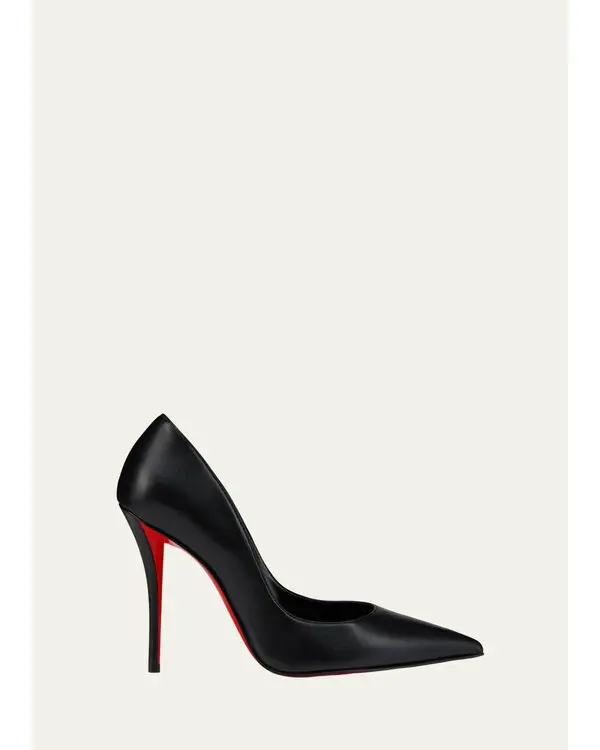 CHRISTIAN LOUBOUTIN 100mm Miss Z Leather Pumps - Black