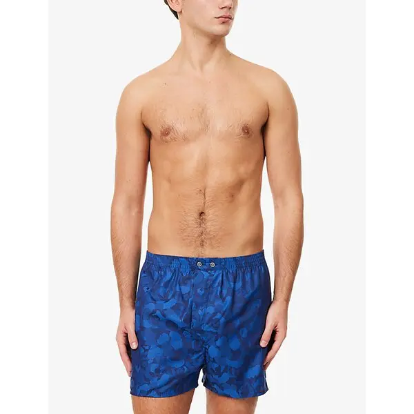 Derek Rose Paris Patterned Cotton Boxer Shorts