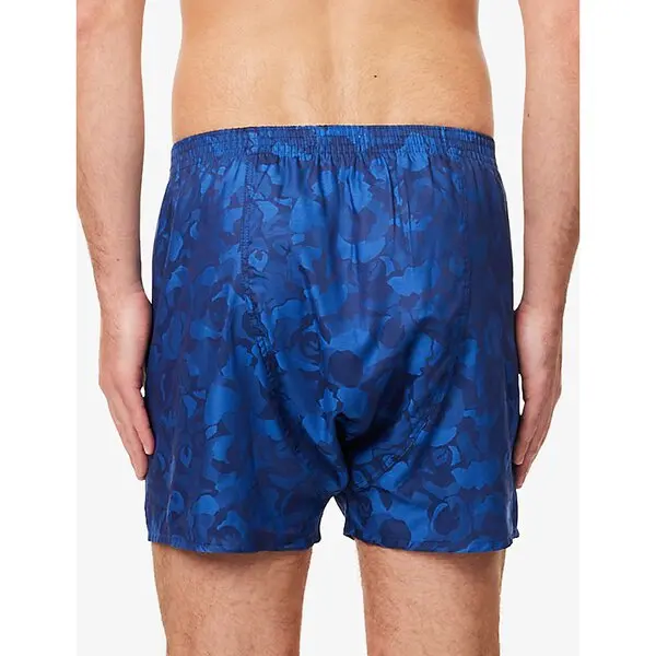 Derek Rose Paris Patterned Cotton Boxer Shorts