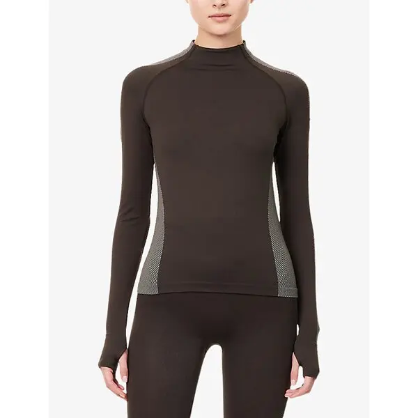 ADANOLA Jacquard Seamless Jersey Top
