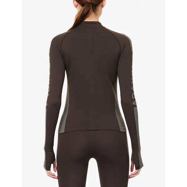 ADANOLA Jacquard Seamless Jersey Top