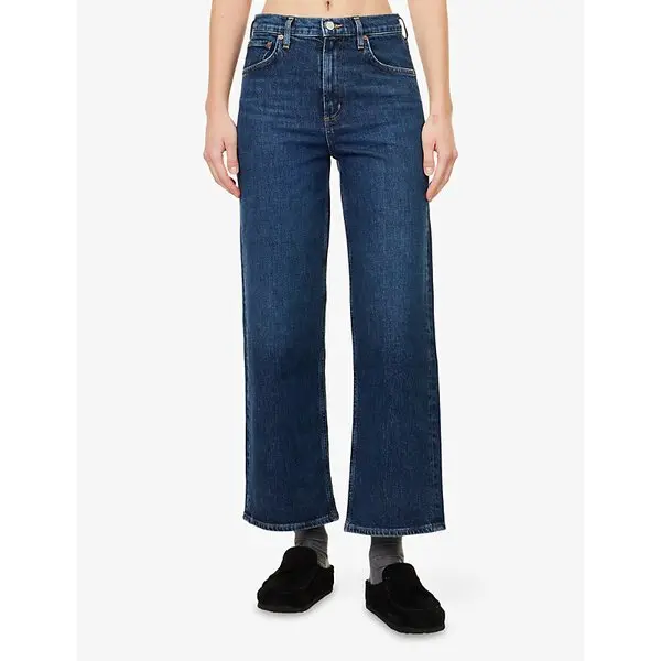 AGOLDE Wide-leg Stretch-denim Jeans
