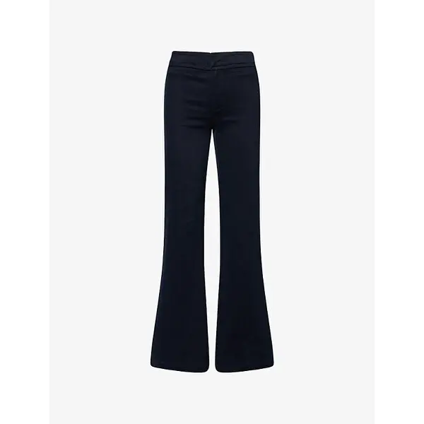 Paige Leenah 32' Slim Wide-leg Stretch-denim Jeans - Control