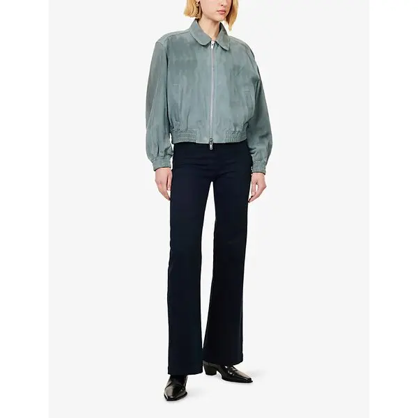 Paige Leenah 32' Slim Wide-leg Stretch-denim Jeans - Control