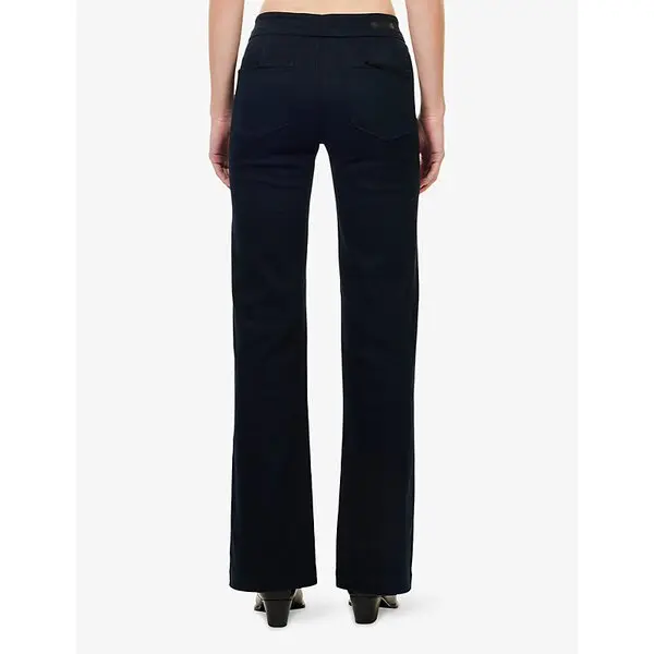 Paige Leenah 32' Slim Wide-leg Stretch-denim Jeans - Control