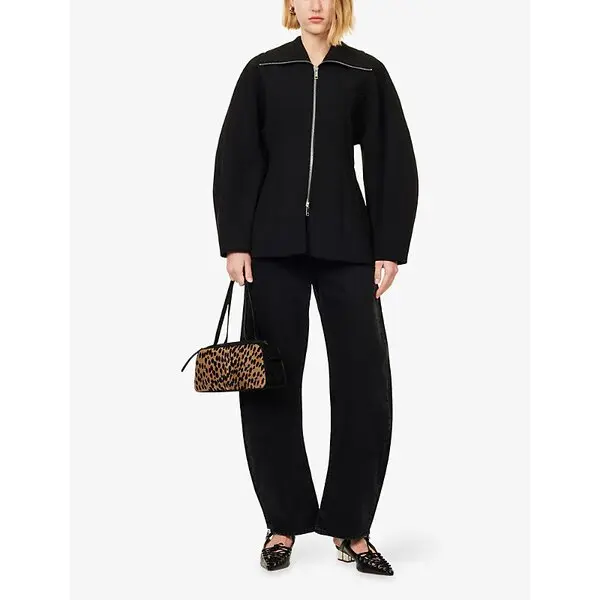 FRAME The Zip Barrel-leg Denim Jeans - Sutro