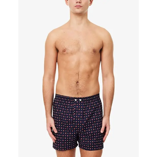 Derek Rose Nelson Patterned Cotton Boxer Shorts