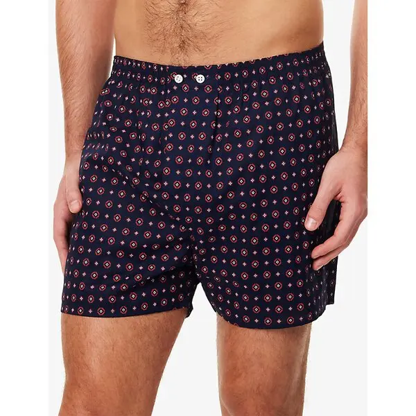 Derek Rose Nelson Patterned Cotton Boxer Shorts