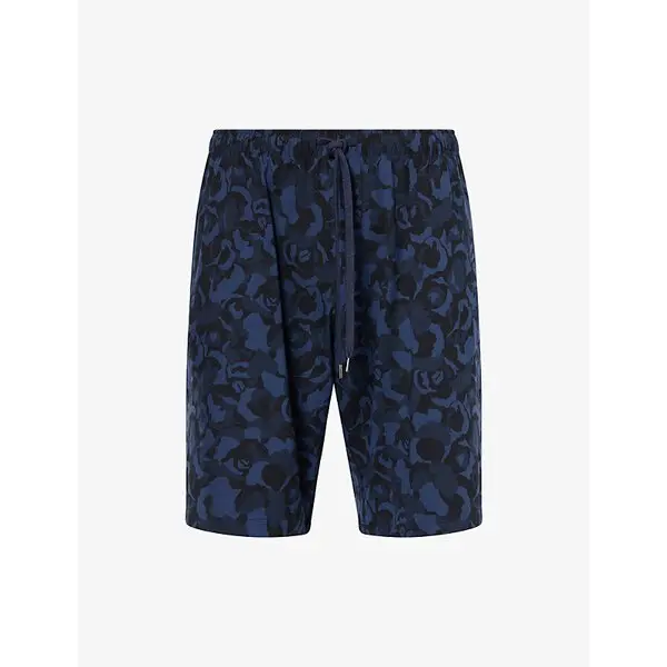 Derek Rose Printed Stretch-jersey Shorts
