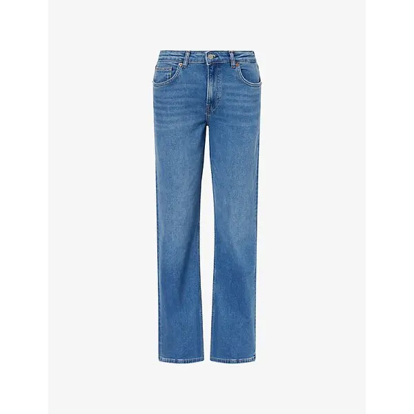 REFORMATION Elton Straight-leg Stretch-denim Blend Jeans - Willamette