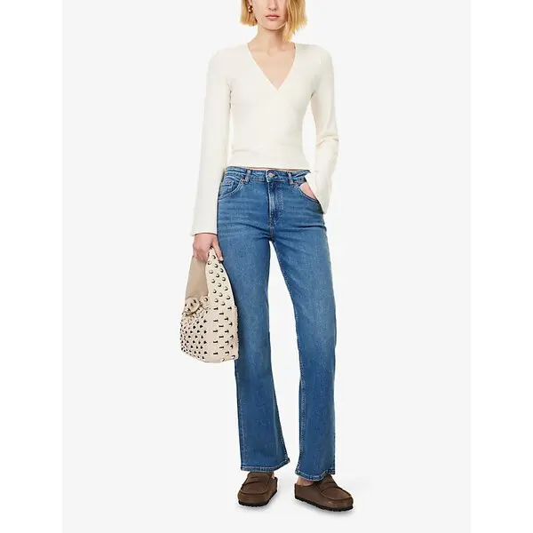 REFORMATION Elton Straight-leg Stretch-denim Blend Jeans - Willamette