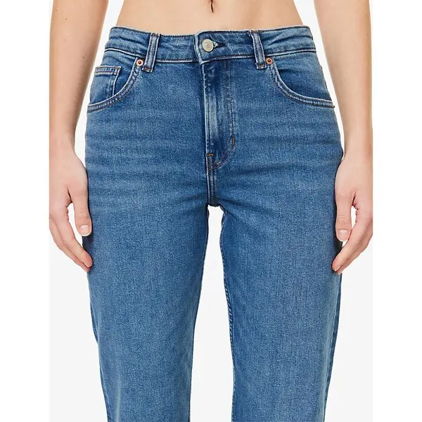REFORMATION Elton Straight-leg Stretch-denim Blend Jeans - Willamette
