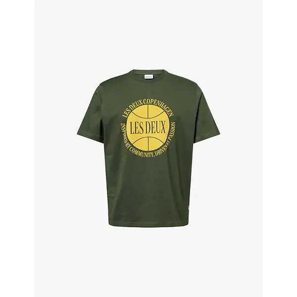 LES DEUX Ben Basketball Cotton-jersey T-shirt
