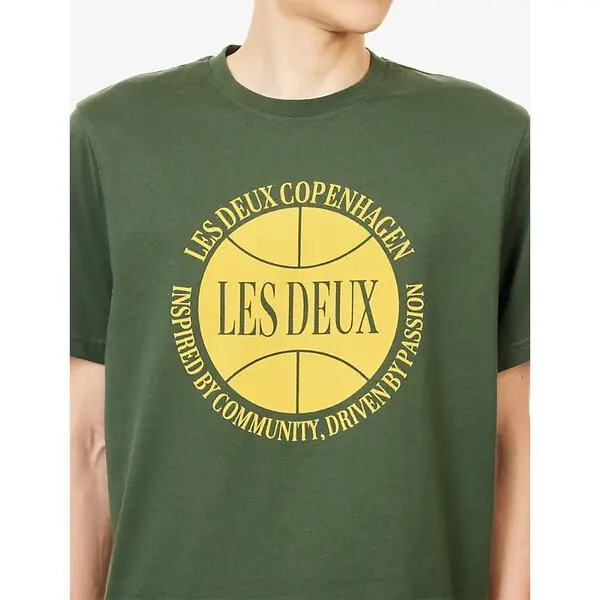 LES DEUX Ben Basketball Cotton-jersey T-shirt