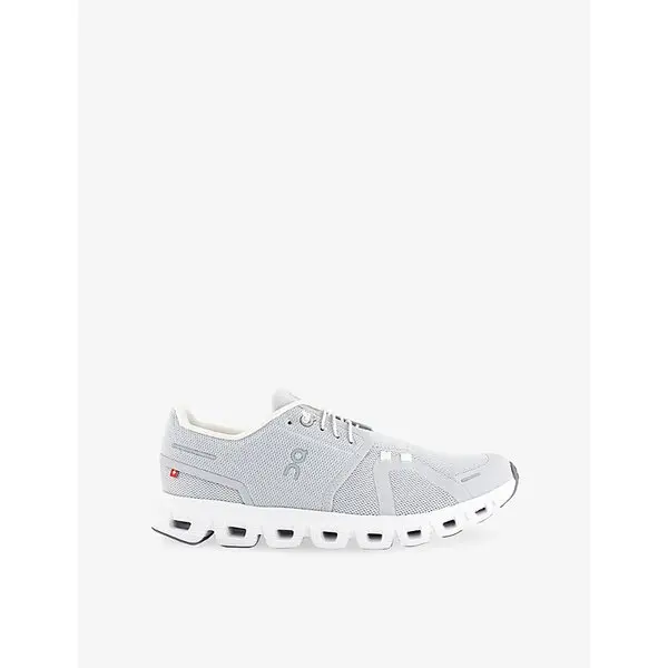 On Cloud 6 Mesh Low-top Trainers - Glacier White