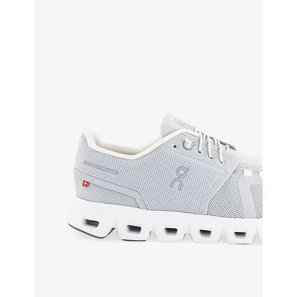 On Cloud 6 Mesh Low-top Trainers - Glacier White