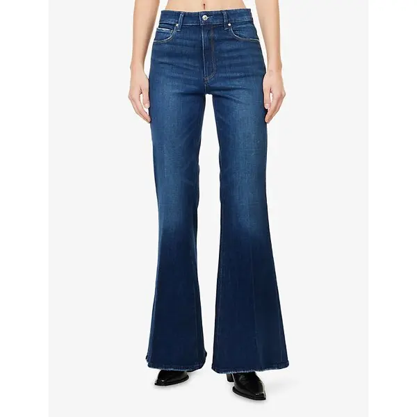 Paige Marlow Flared Stretch-denim Jeans