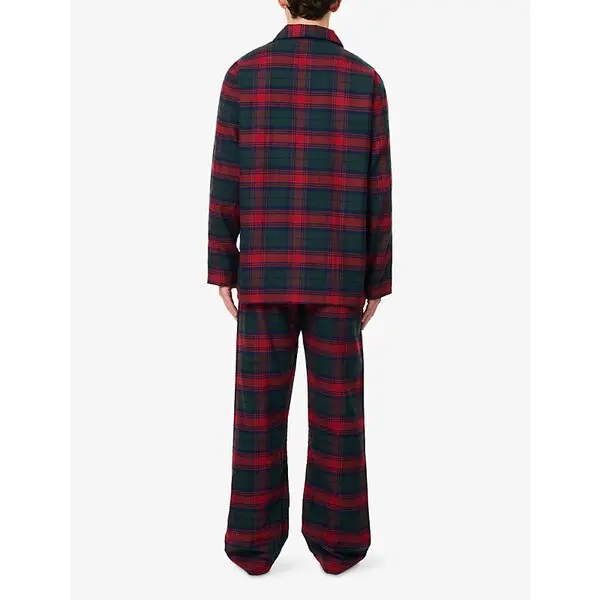 Derek Rose Kelburn Check-print Brushed-cotton Pyjama Set