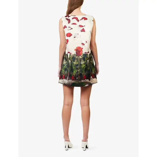 Macy Lily Grimshaw Harry Lambert For X Disney Stretch-Woven Midi Dress -  White | Editorialist