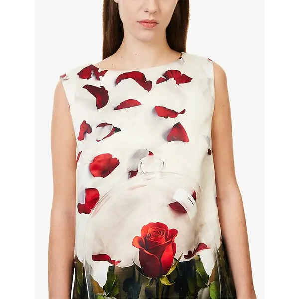 Macy Lily Grimshaw Harry Lambert For X Disney Stretch-Woven Midi Dress -  White | Editorialist