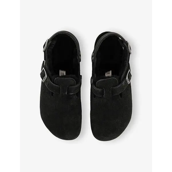 BIRKENSTOCK Tokio Shearling-lined Suede Clogs
