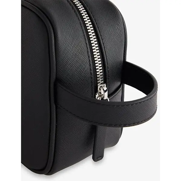 Emporio Armani Branded Faux-leather Washbag