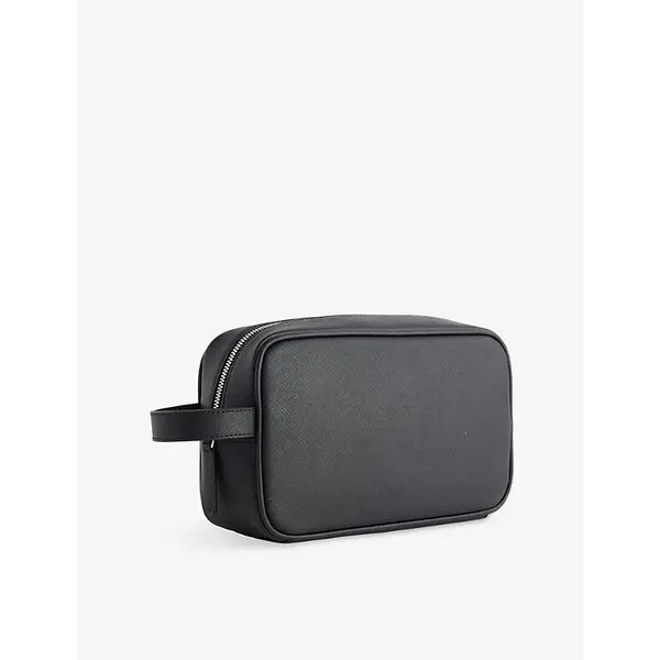 Emporio Armani Branded Faux-leather Washbag