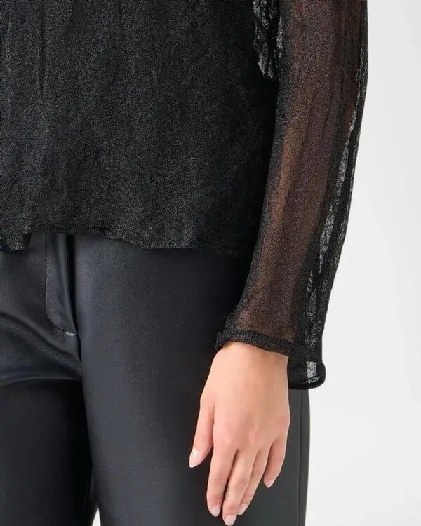 Akris Layered Sheer Long-sleeve Top
