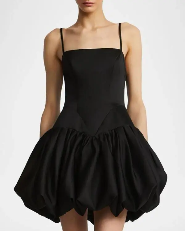 Bcbgmaxazria Satin Mini Bubble Dress
