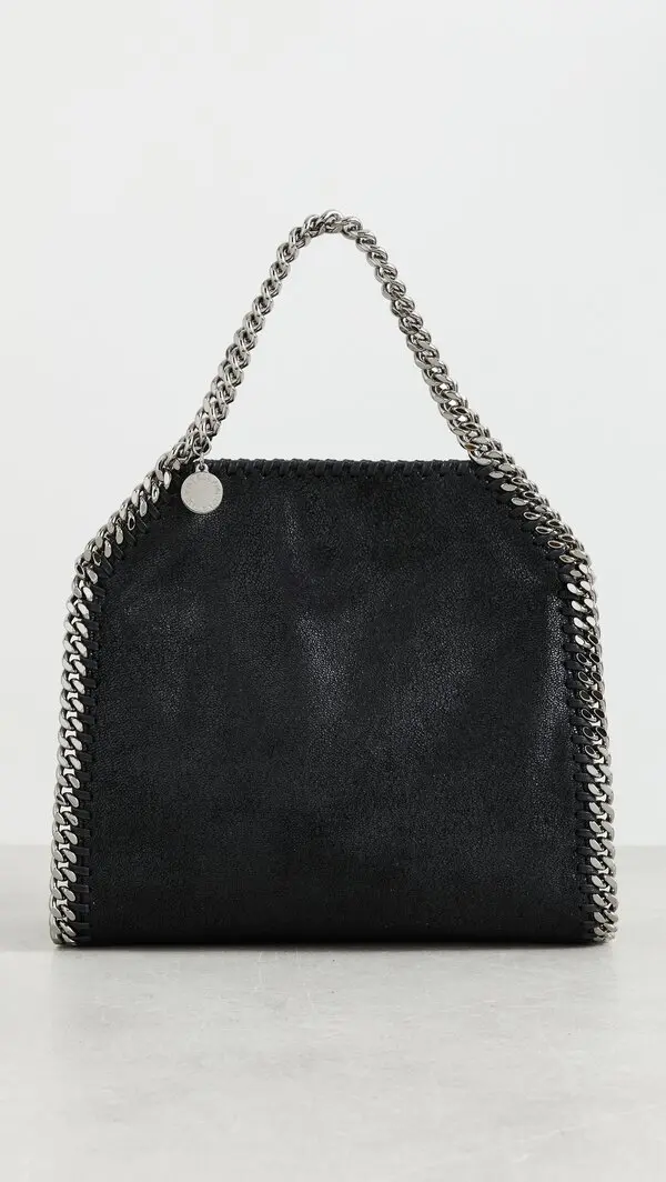 Stella McCartney Shaggy Deer Mini Chain Tote Bag - Black