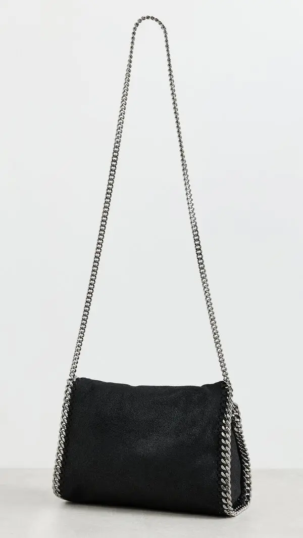 Stella McCartney Shaggy Deer Mini Chain Tote Bag - Black