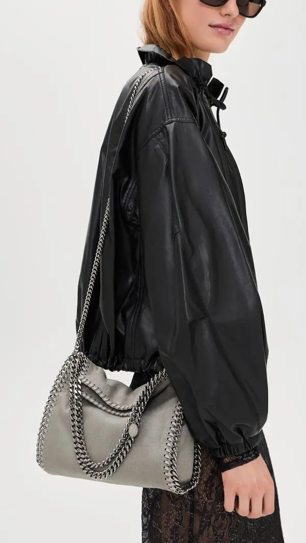 Stella McCartney Shaggy Deer Mini Chain Tote Bag - Light Grey