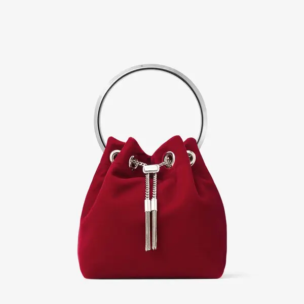 JIMMY CHOO Bon Bon Velvet Bag