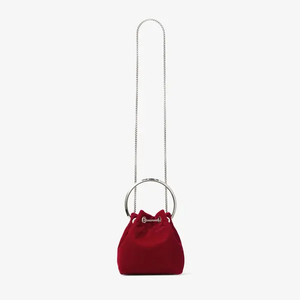 JIMMY CHOO Bon Bon Velvet Bag