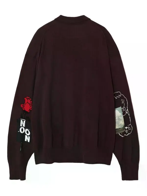 Undercover Appliqué Flower Knit Polo