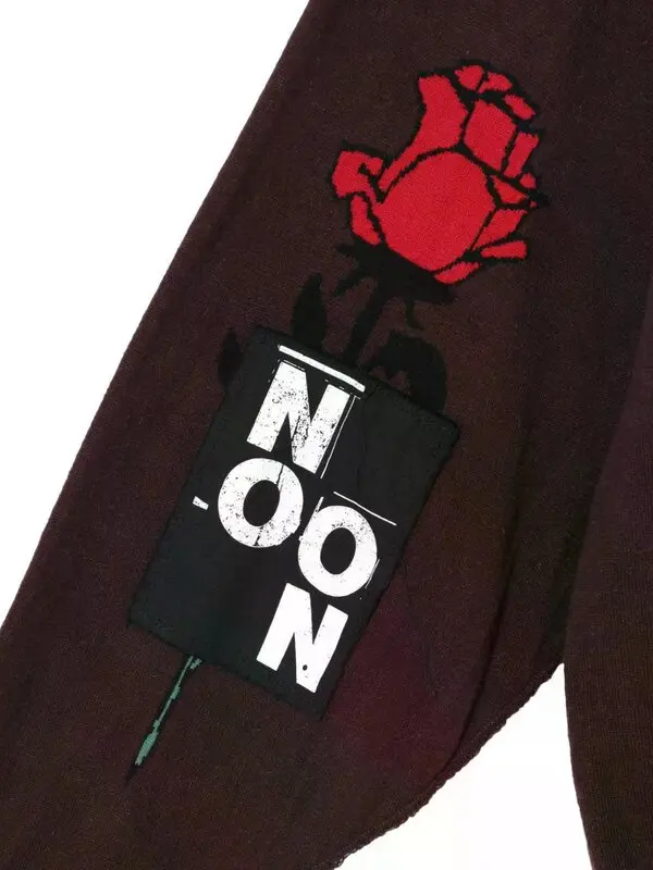 Undercover Appliqué Flower Knit Polo