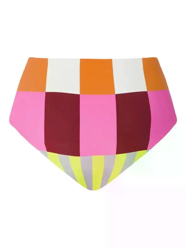 CALA DE LA CRUZ Elisa Chequered Bikini Bottom