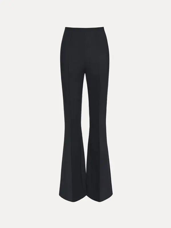 Oscar De La Renta Wool Flared Pant