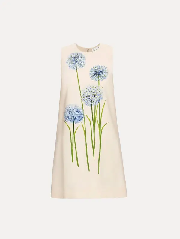 Oscar De La Renta Allium Wool Shift Dress - Multi